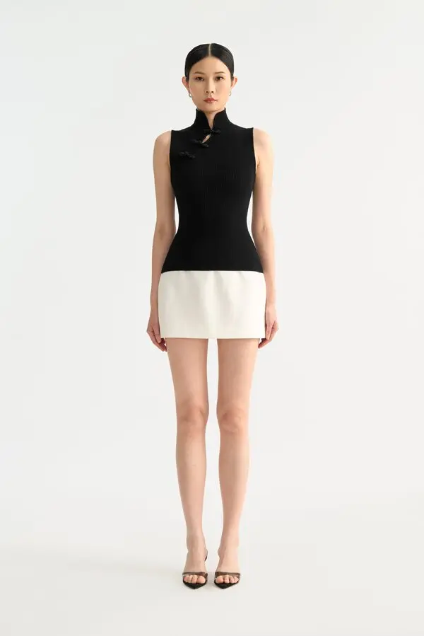 SAU LEE Rocco Skirt - White