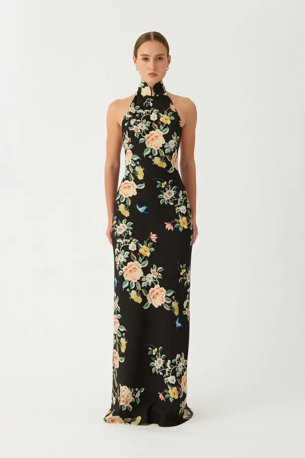 SAU LEE Georgia Dress - Black