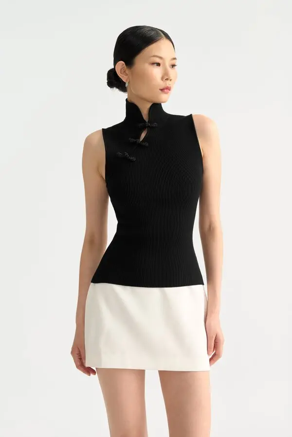 SAU LEE Yara Knit Top
