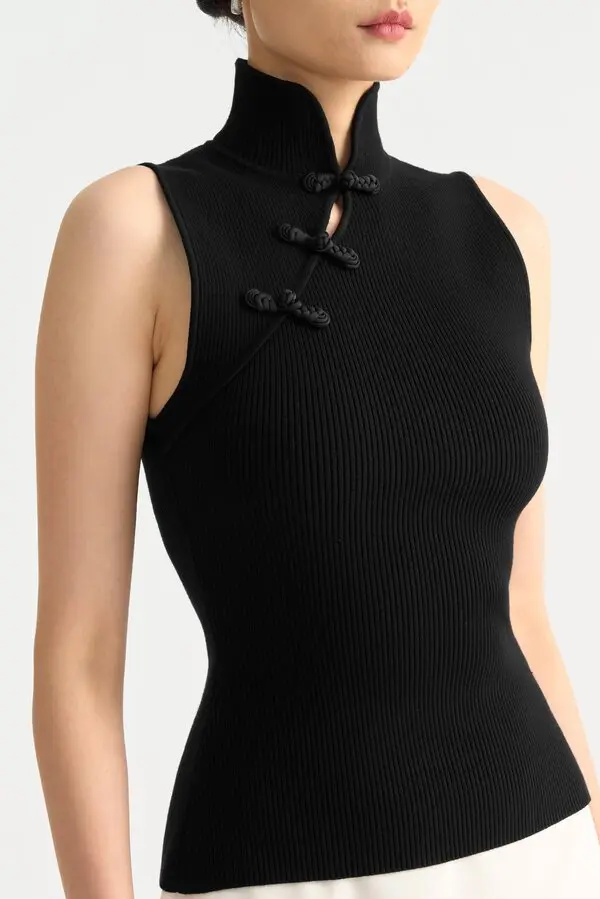 SAU LEE Yara Knit Top