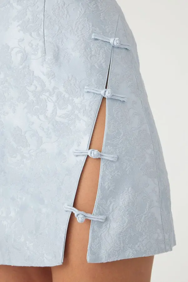 SAU LEE Ines Brocade Mini Dress