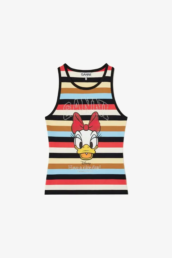 GANNI Tank Top With Daisy Duck - Mixed