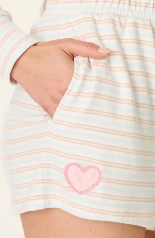 PJ Salvage Jadore Amour Striped Shorts