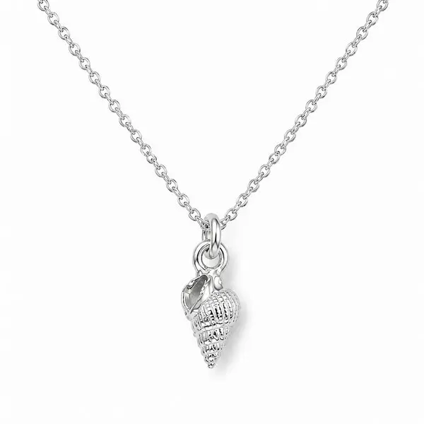 MOTHER NATURE JEWELRY Sea Shell Pendant, Handmade Minimalist Necklace Dainty Jewelry, Sterling - Silver