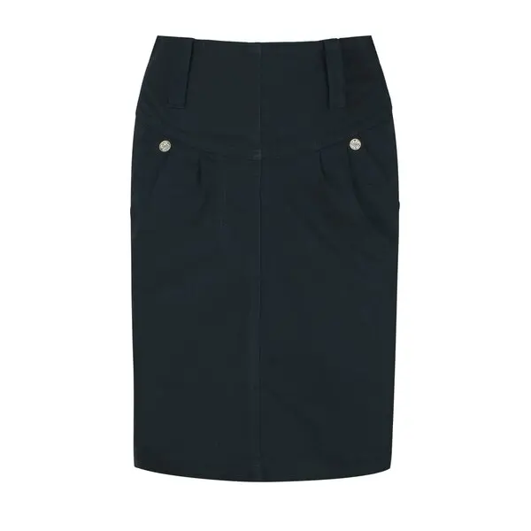 CONQUISTA Mini Skirt With Pockets - Black