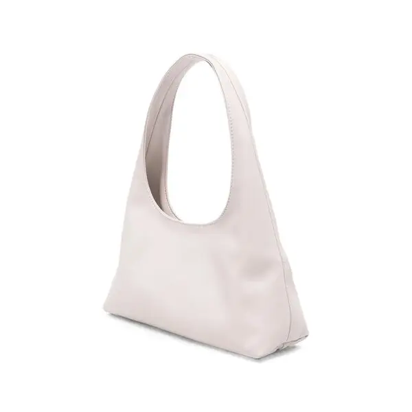 A.p.c. Leather Tote Bag With Logo Print - Cream