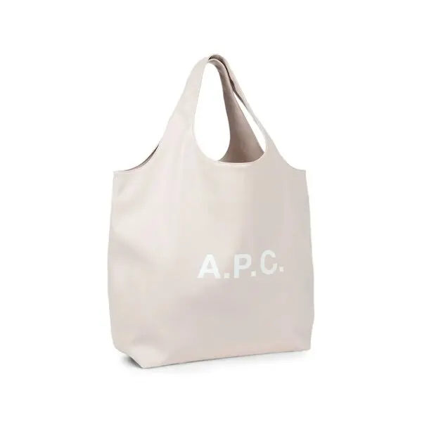 A.p.c. Tote Bag With Logo Print - Cream
