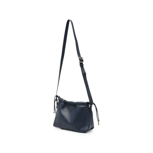 A.p.c. Navy Smooth Grain Shoulder Bag With Gold-tone Hardware - Blue