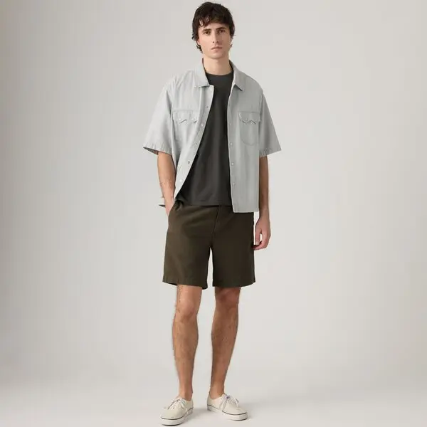 LEVI'S Xx Chino Authentic Relaxed Seersucker 8" Shorts - Coffee