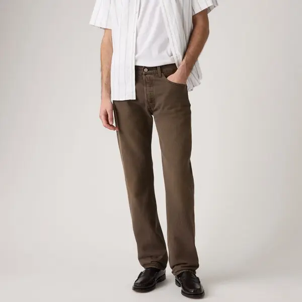 LEVI'S 501 Original Garment Dye Jeans - Brown Times Garment Dye