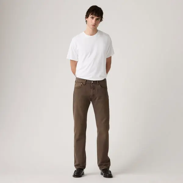 LEVI'S 501 Original Garment Dye Jeans - Brown Times Garment Dye