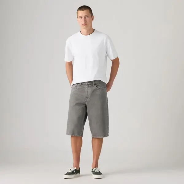 LEVI'S 470 Baggy Garment Dyed Denim Shorts