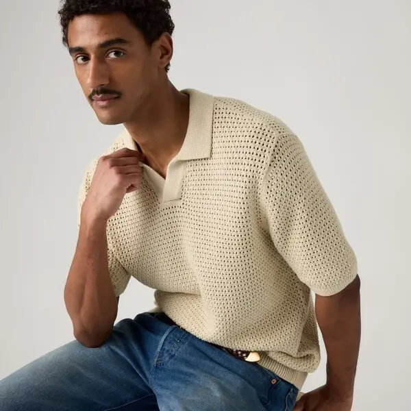 LEVI'S Dillon Open Collar Polo Sweater