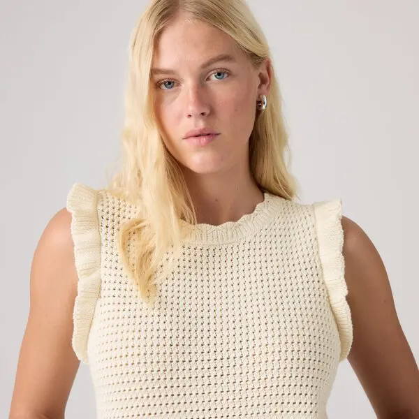 LEVI'S Lulu Flutter Sleeve Sweater Tank