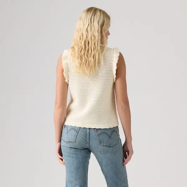 LEVI'S Lulu Flutter Sleeve Sweater Tank