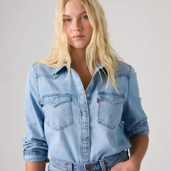 LEVI'S Heritage Western Denim Button Down Shirt