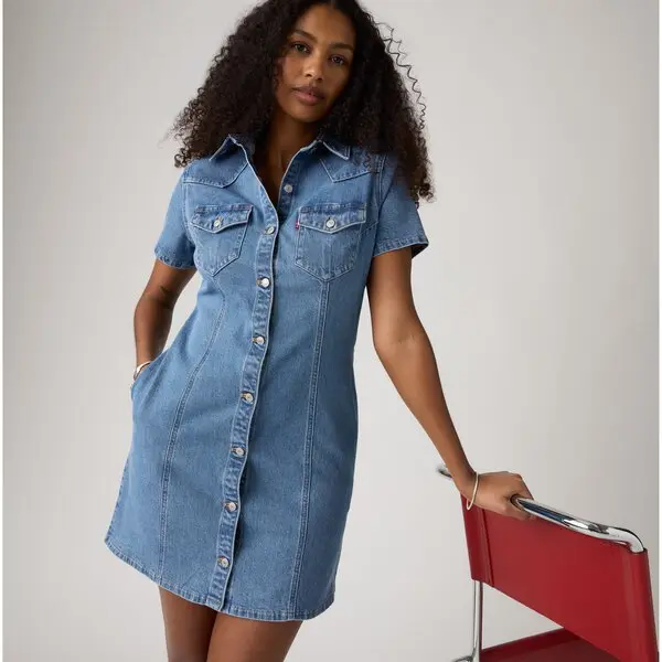 LEVI'S Trace Western Mini Dress