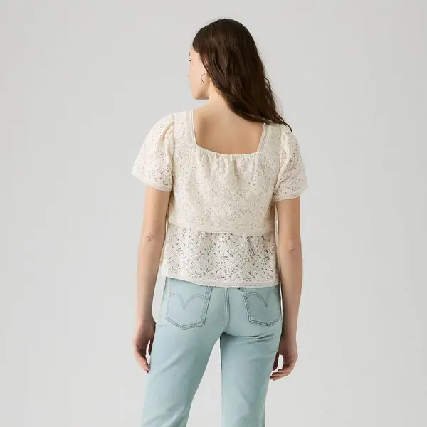 LEVI'S Dom Short-sleeve Lace Blouse