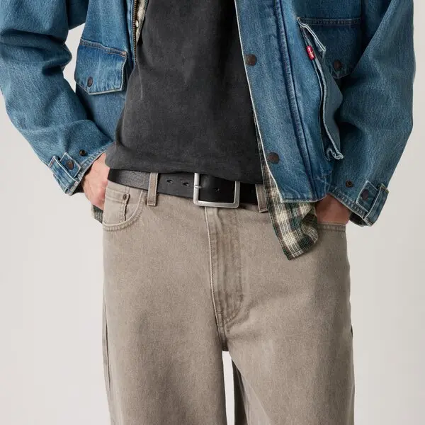 LEVI'S Mason Center Bar Belt - Caviar