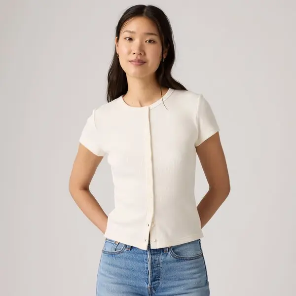 LEVI'S Rory Button-through Shirt - Egret