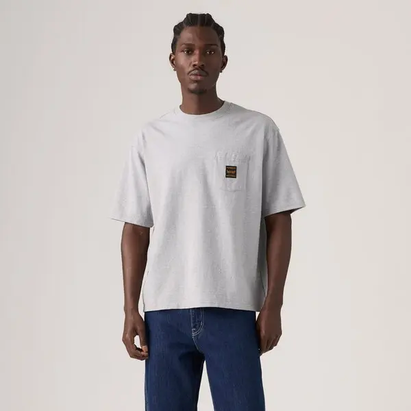 LEVI'S Workwear Pocket Short-sleeve T-shirt - Silver Heather Gray