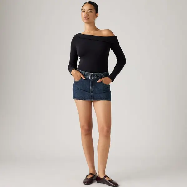 LEVI'S Belted Mini Skirt