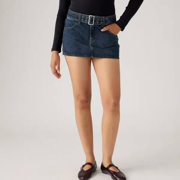LEVI'S Belted Mini Skirt