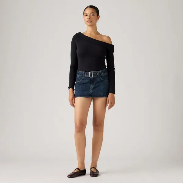 LEVI'S Belted Mini Skirt