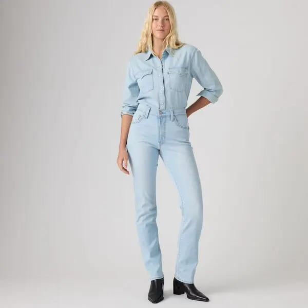 LEVI'S 722 High-rise Slim Jeans - True Blue Light