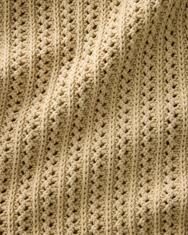 HAVEN WELL WITHIN Textured Cotton Blend V-neck Sweater