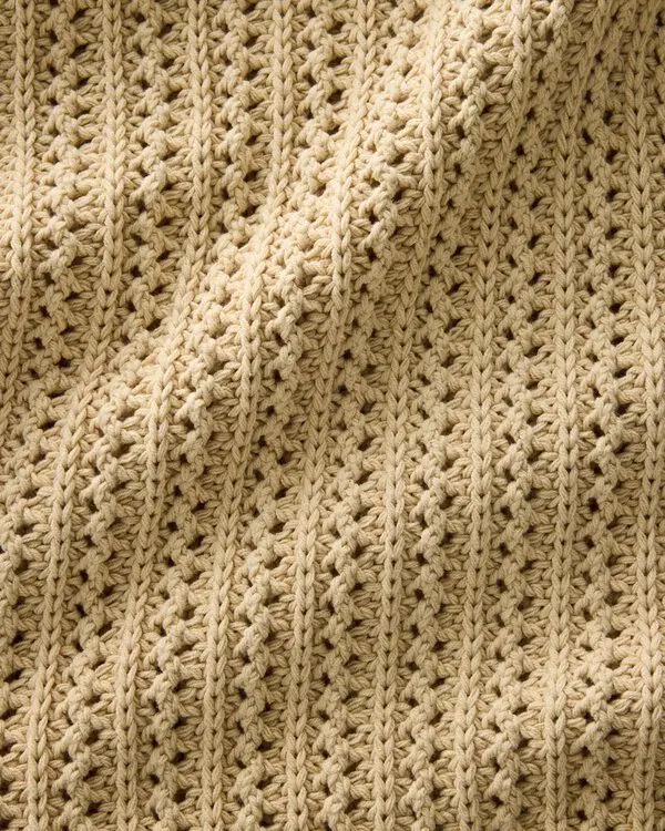 HAVEN WELL WITHIN Textured Cotton Blend V-neck Sweater - Cortado