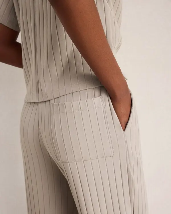 HAVEN WELL WITHIN Ribbed Straight Leg Pants