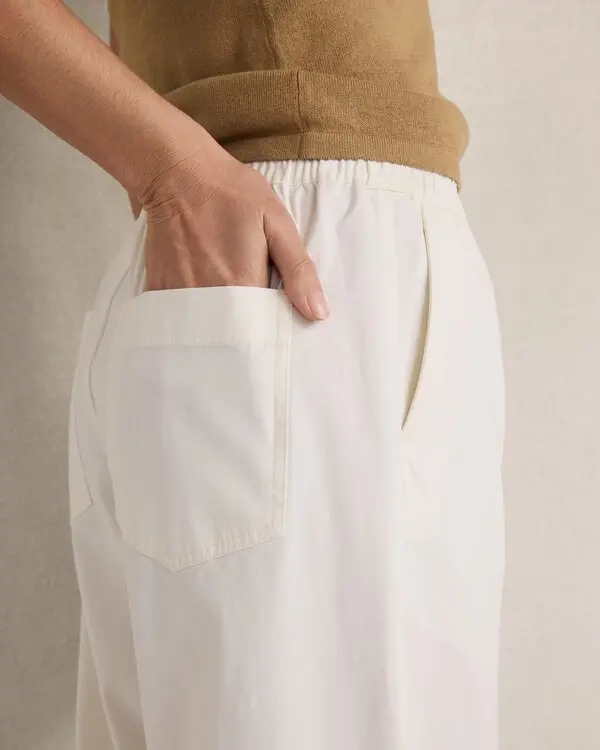 HAVEN WELL WITHIN Organic Cotton Twill Barrel Leg Pants