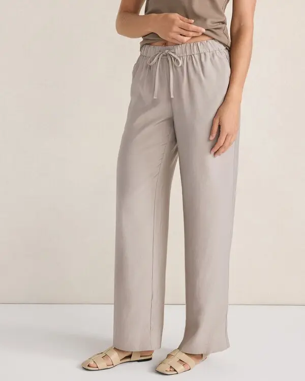 HAVEN WELL WITHIN Luxe Modal Relaxed Fit Pants - Mushroom