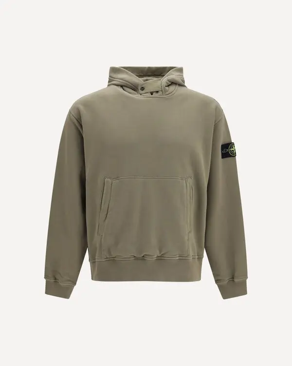 Stone Island Hooded Sweatshirt With Front Pocket