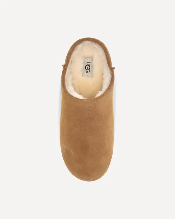 UGG Elea Suede Slip-on Mules - Beige
