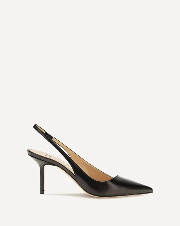FRANCESCO RUSSO Asymmetric Slingback Décollet - Black