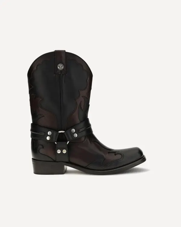 Versace Sylvester Western Boots