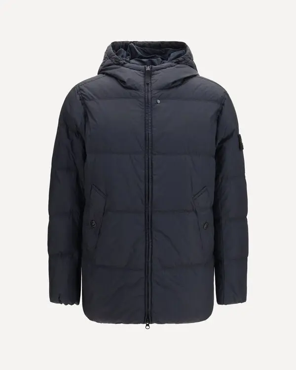 Stone Island Crinkle Reps Ny Down Jacket - Blue