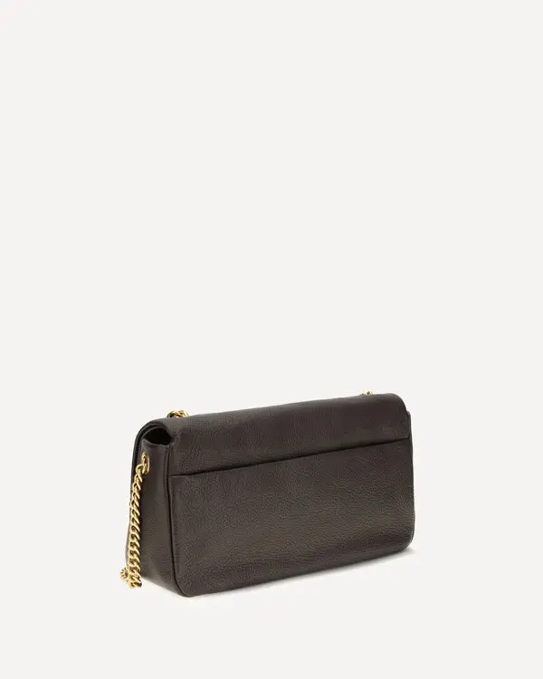 Pinko Love Birds Click Soft Horizontal Leather Shoulder Bag
