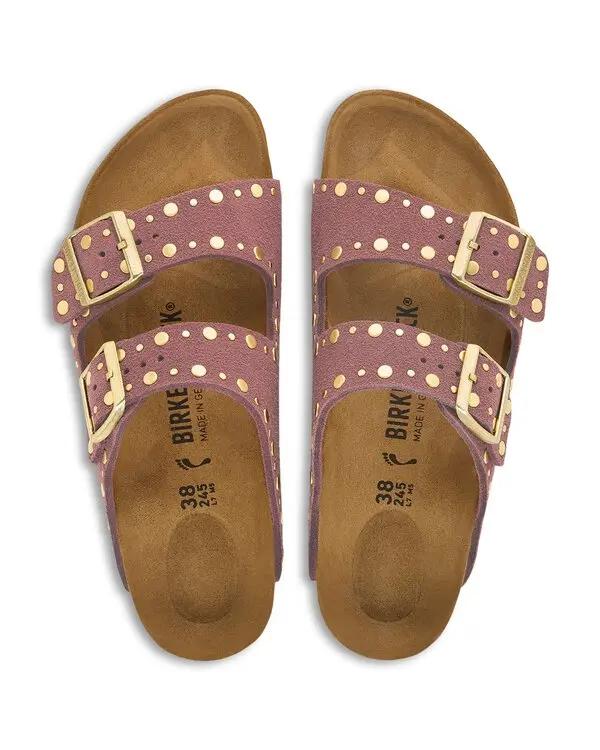 BIRKENSTOCK Arizona Rivet Suede Sandals