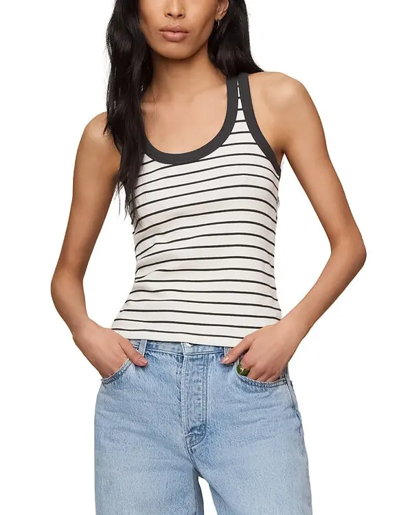 Z Supply Rowe Striped Scoop Tank - Cloud