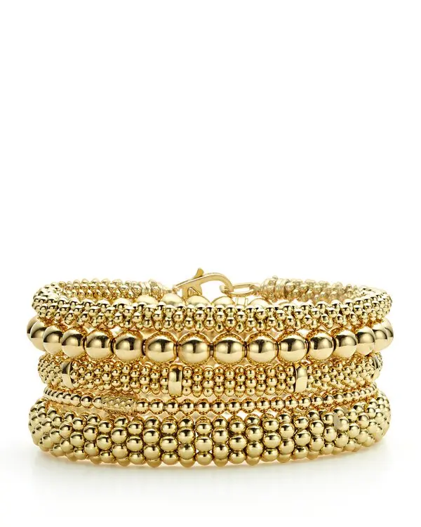Lagos 18k Caviar Beaded Bracelet, 4mm