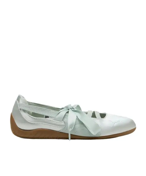 PUMA Speedcat Satin Ballet Flats - Mint Green