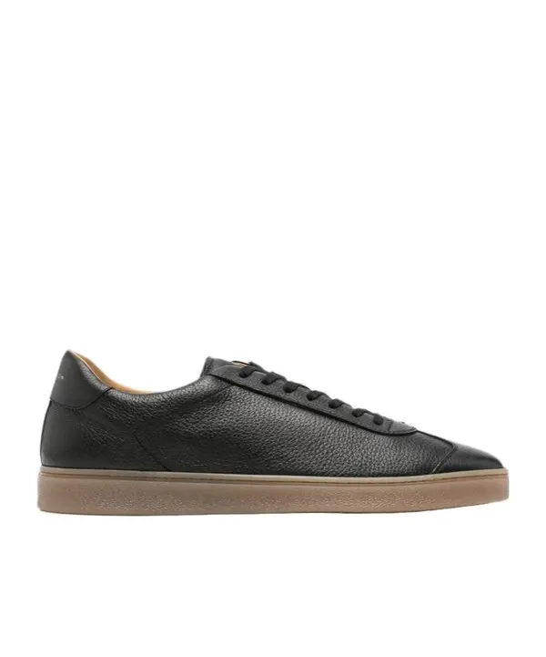HENDERSON BARACCO Pebbled-leather Sneakers - Black