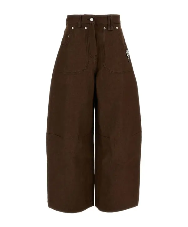 Simone Rocha Curved-leg Utility Jeans