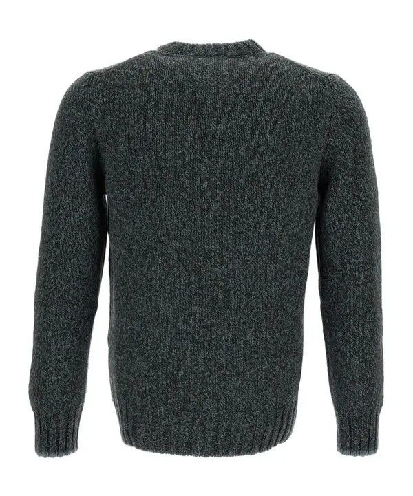 GRAN SASSO Herringbone Crew-neck Sweater
