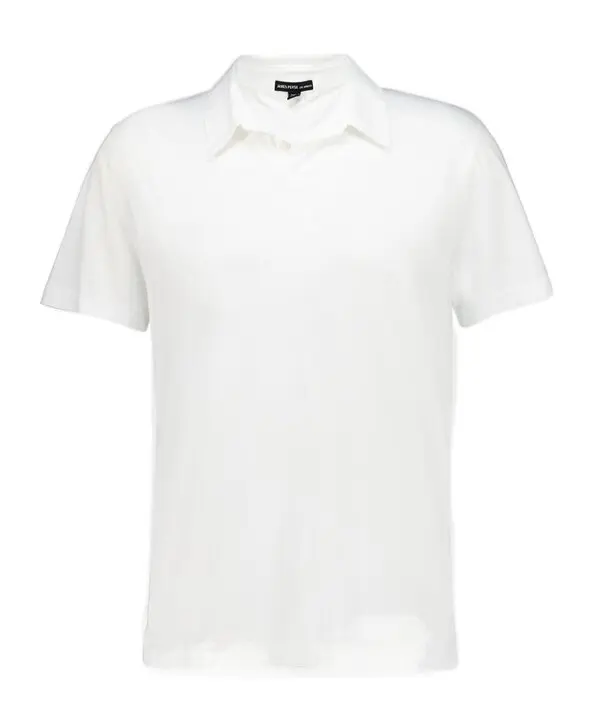 JAMES PERSE Brushed Lotus Polo Shirt - White
