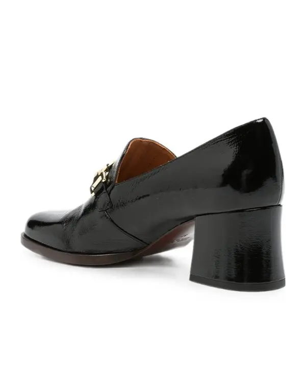 Chie Mihara Buckle-detail Patent Loafers