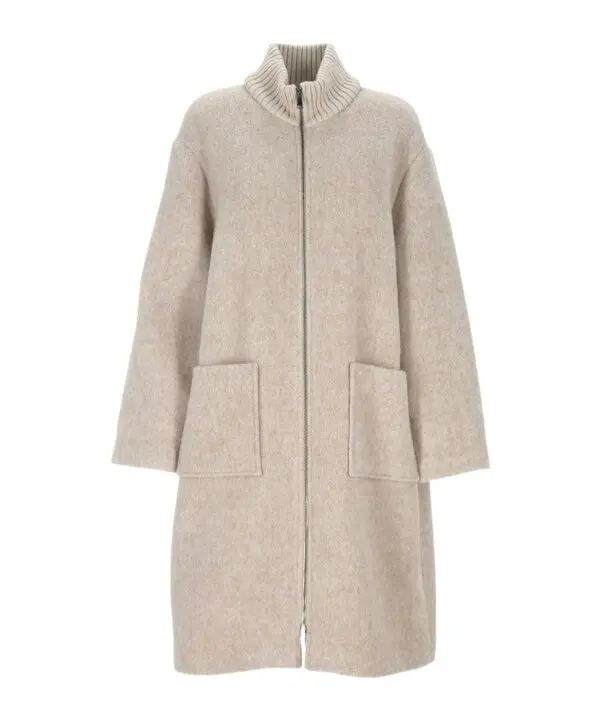 Lorena Antoniazzi High-neck Zip-up Coat - No